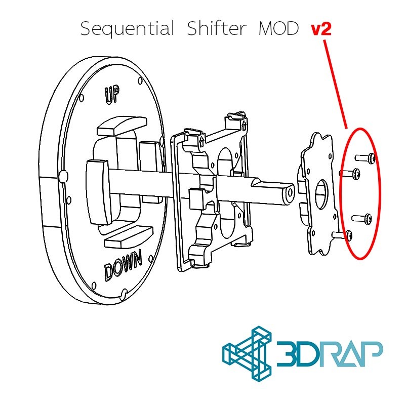Sequential Shifter MOD v2 for G27 / G29 / G920 gear shifter | 3DRap