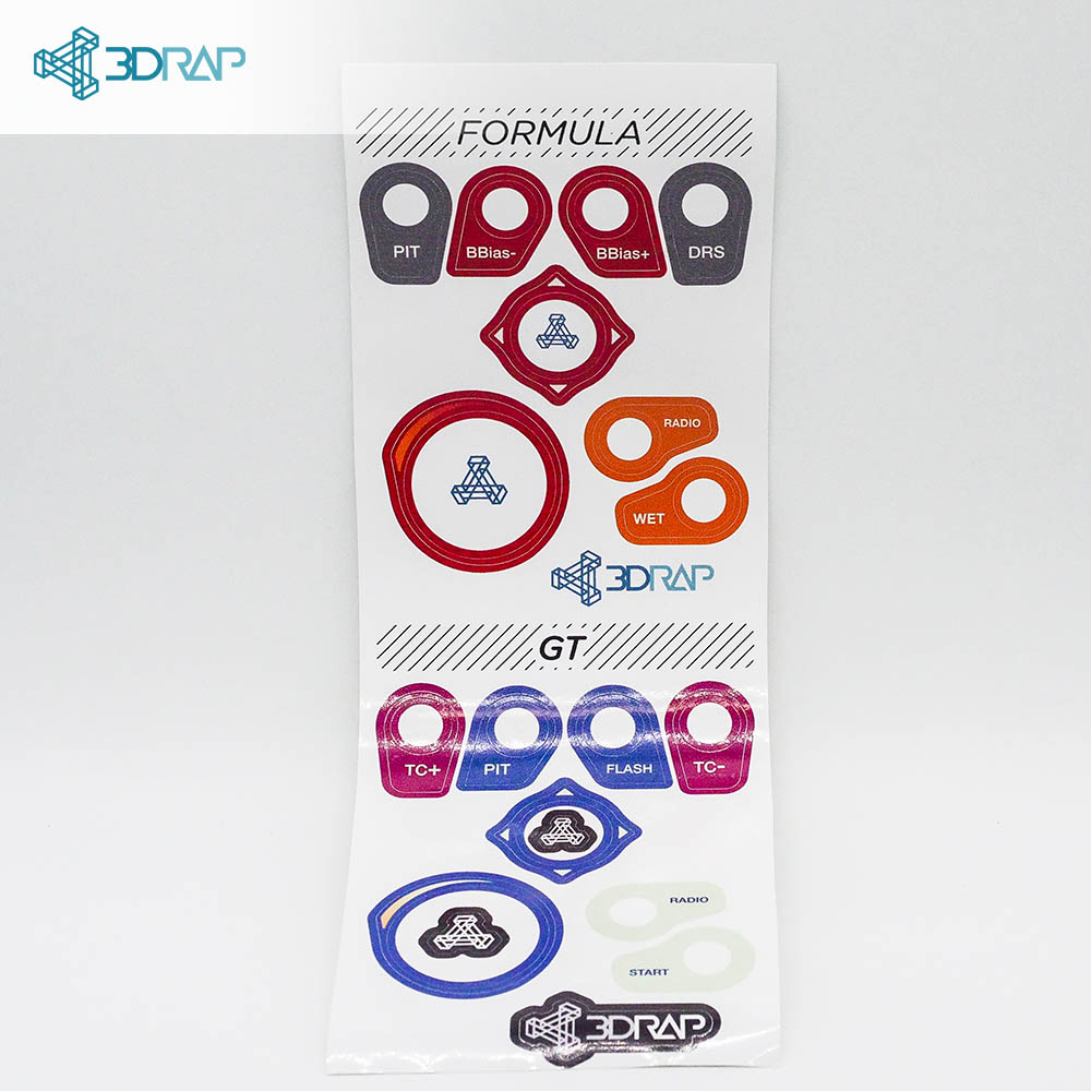 Stickers for custom Steering Wheels [3DRap Wheels for Logitech ...